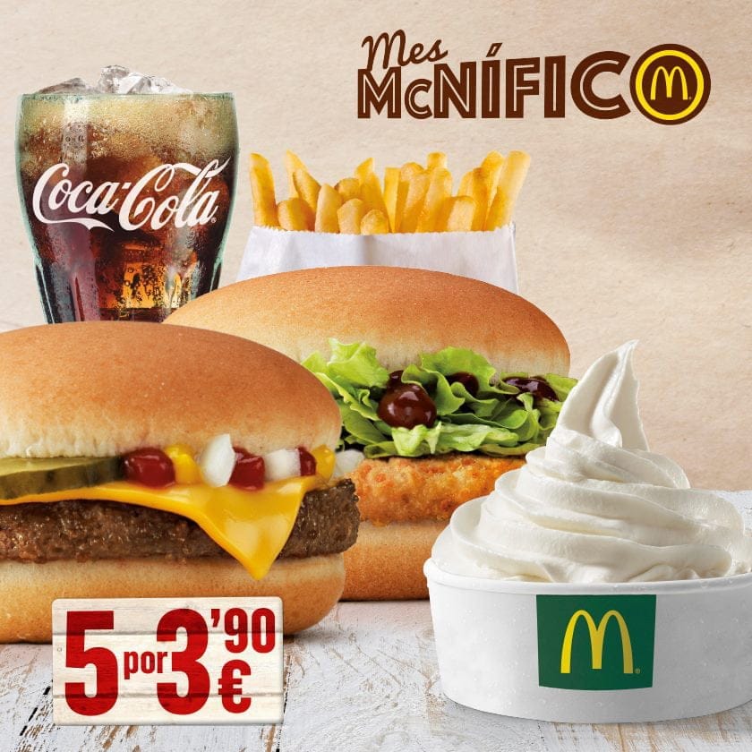 Take advantage of the offer McNífico month in June on McDonald's