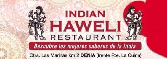 Indian Haweli Restaurant presents its delicious menu for only 12,90