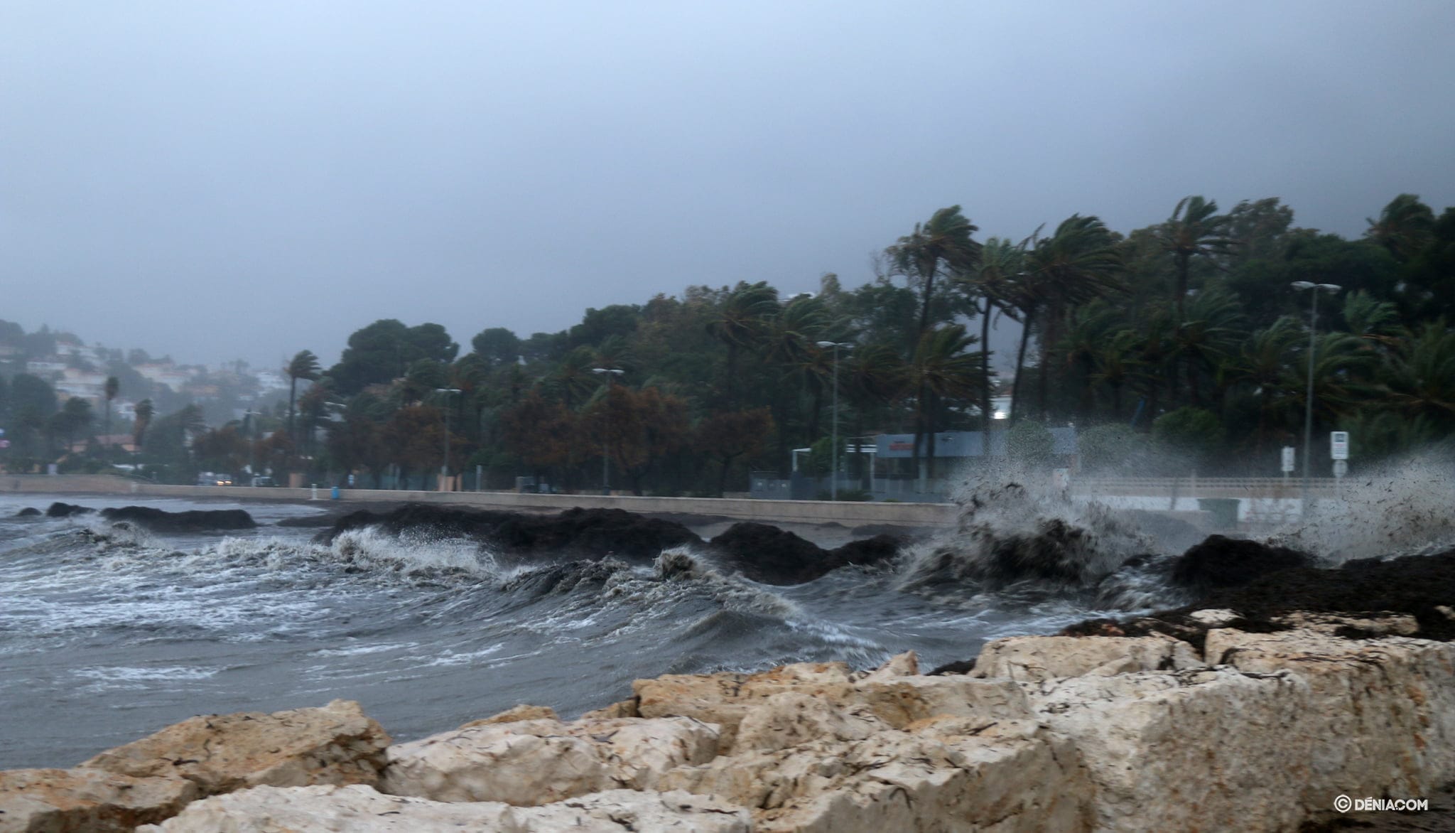La Marineta durante el temporal - Dénia.com