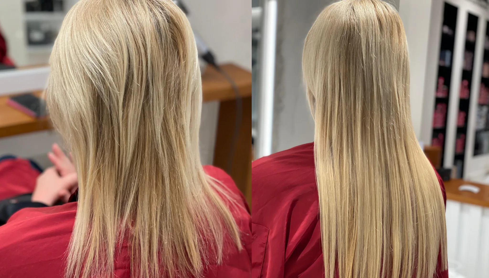 Before and after natural extensions - The Reference Studio - Dénia.com