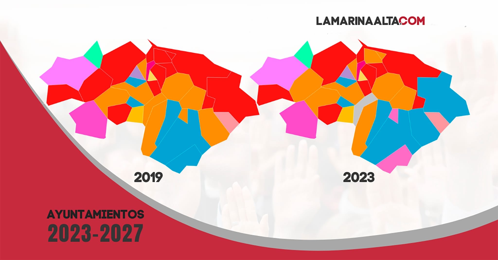 Political parties and elected mayors in the Marina Alta 2023-2027 ...