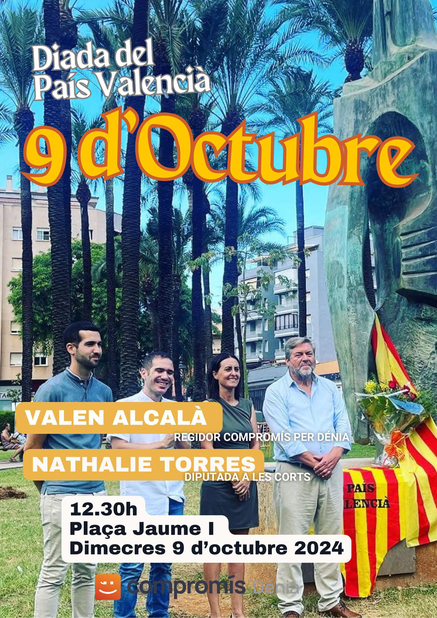 Cartaz de compromisso para 9 de outubro - Dénia.com