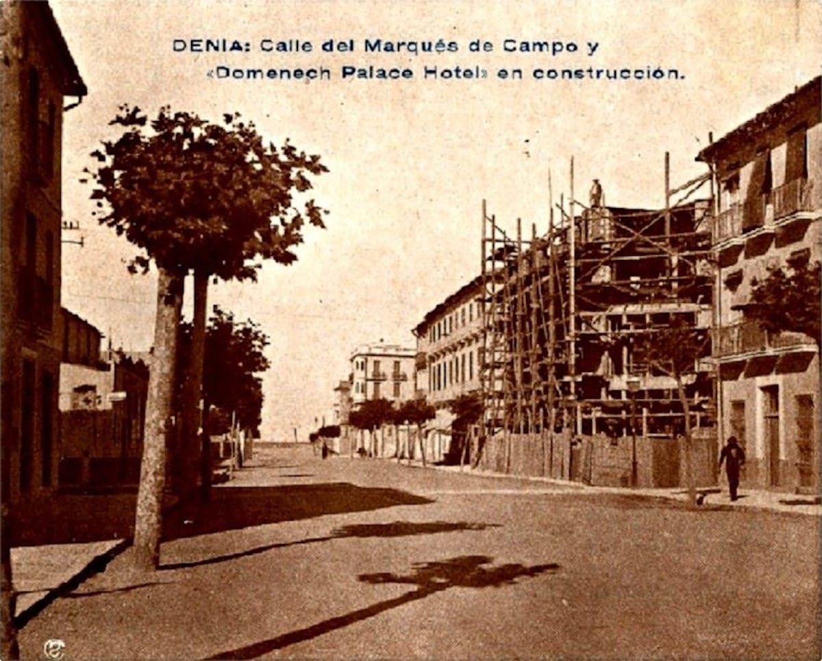 Marquis of Campo in 1928, during the construction of the hotel that ...