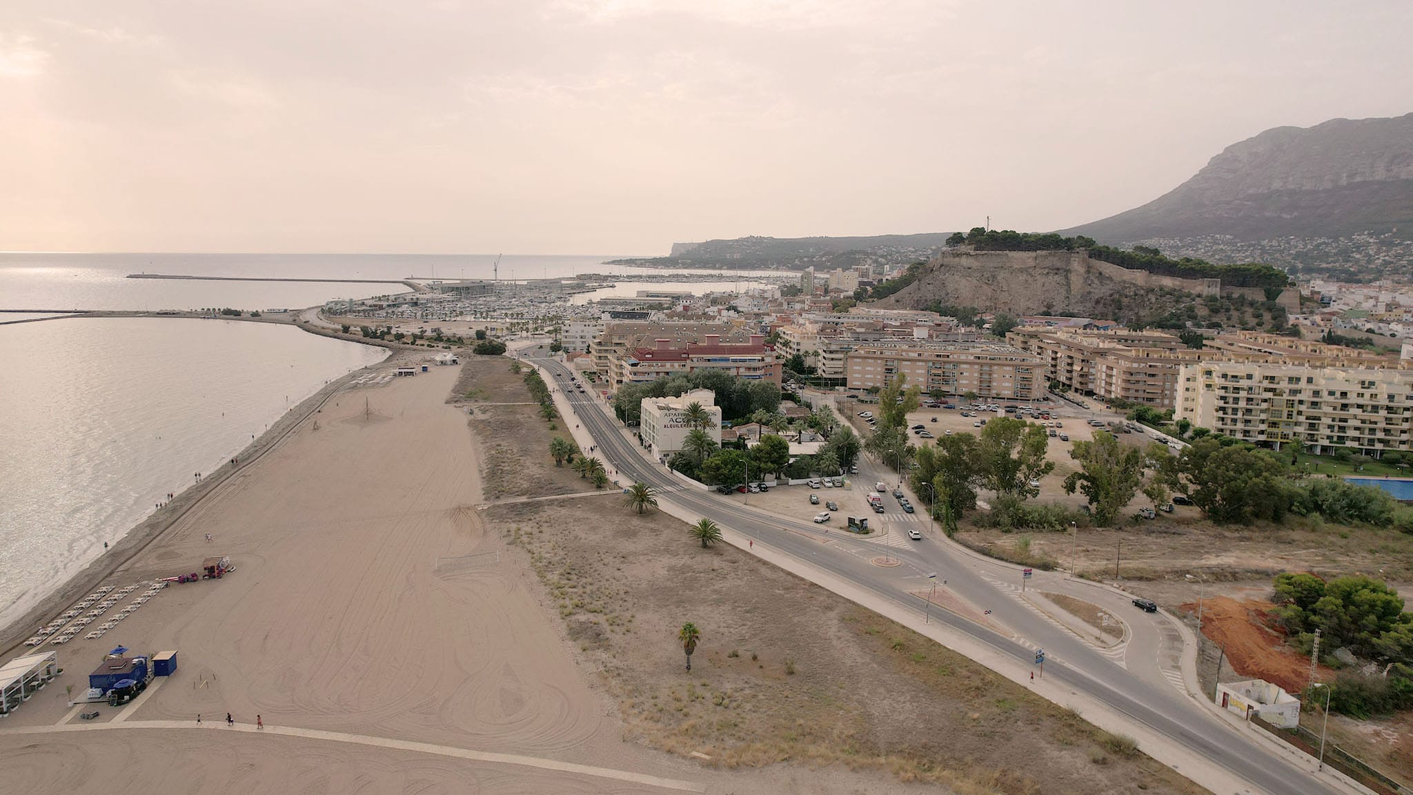 Aerial view of Dénia from Les Marines - Dénia.com